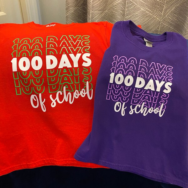 100 Days of School SVG PNG: T-shirt Design Cut Files Cricut (digital ...