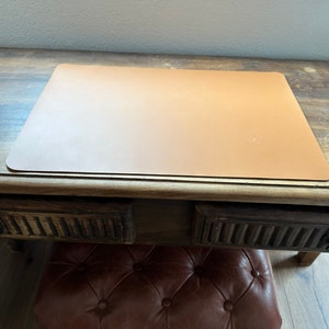Leather Desk Mat, Custom Size Desk Pad, Personalized Office Accessories ...