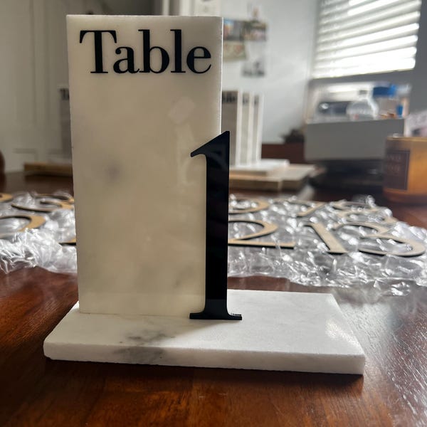 3D Wedding Table Numbers | DIY With 3M Tape | Wedding Unique Signage ...