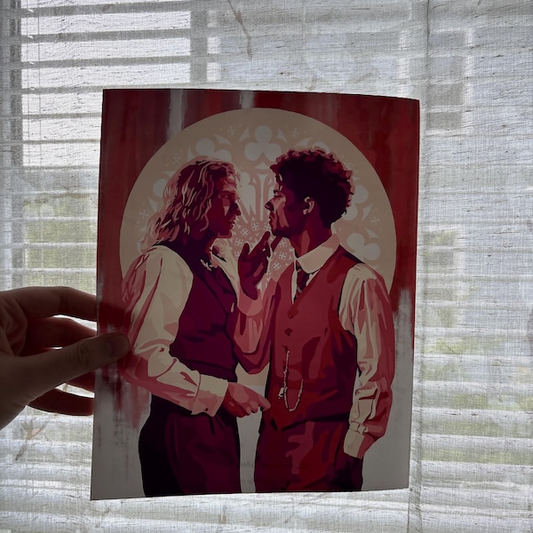 Remus Art Print | Lupin Aesthetic | Moony Red and Beige Fan Art ...