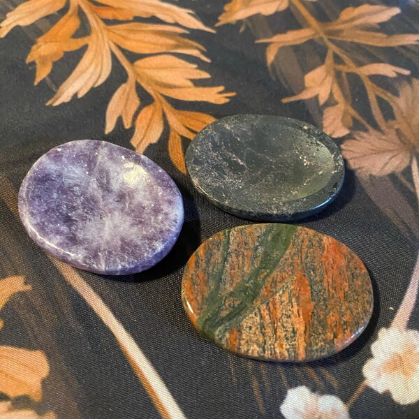 Natural Crystal Worry Stones - HUGE Assortment, Choose Your Gemstone ...