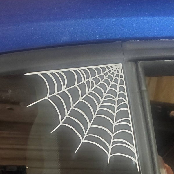 Spider Web Car Decal / Gothic Car Accessories / Halloween Car Stickers ...