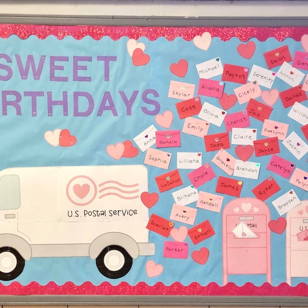 Postal Truck - Special Delivery - Valentines - February Bulletin Board ...
