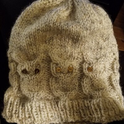 Owl Scarf Knit Pattern - Etsy