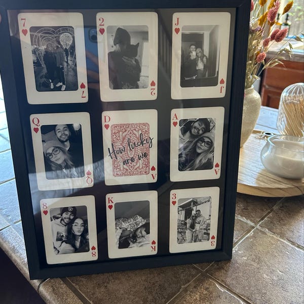 Custom Playing Cards, How Lucky Are We Print, Personalized Prints for ...