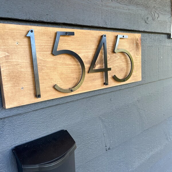 Large Modern Black House Numbers, 8 Inch, 12 Inch, Address Numbers ...