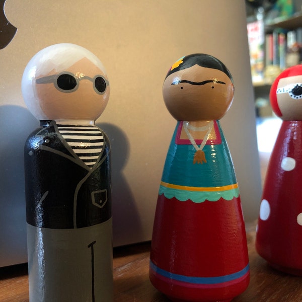 Famous Artists Peg Dolls (*made to Order*) - Etsy