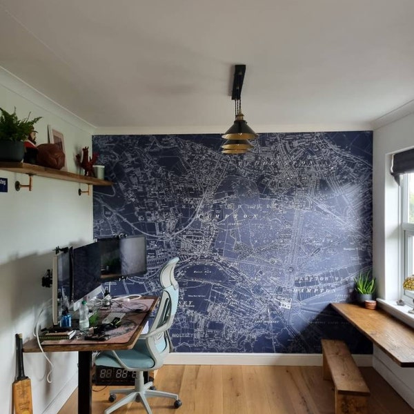 Custom Map Wallpaper - Bespoke Historical Map Wallpaper Mural of Any ...