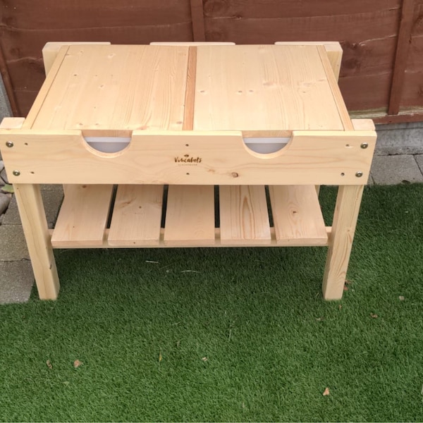 Wooden Sensory Stand | Sensory Table Sensory Bin Water Table Sand Table ...