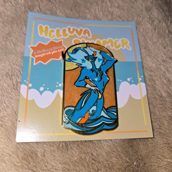 Helluva Summer!! Enamel Pins Helluva Boss Inspired Summertime Large ...