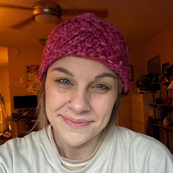 Hand Knit Merino Wool Beanie, Super Chunky Winter Hat - Etsy