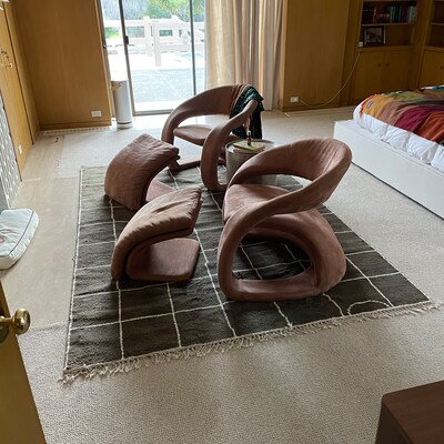 Handwoven Wool Dhurries, Handmade Floral Pattern Rug, Wool Flatweave ...