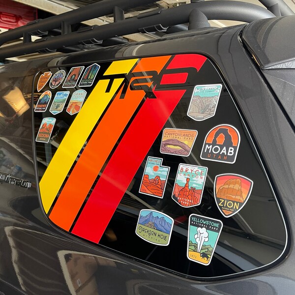 National Park Sticker Set: Waterproof Vinyl Decals - Etsy