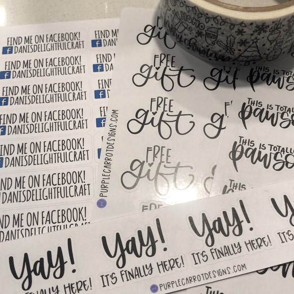 Free Gift Sticker©, Freebie Sticker, Free Prize Sticker, Winner Sticker ...