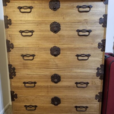 Tansu Handle, Warabi Style, Cast Iron Handle. B4 - Etsy