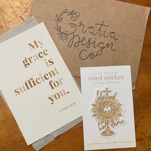 Blessed Be God Sticker, Divine Praises Decal, Adoration Sticker ...