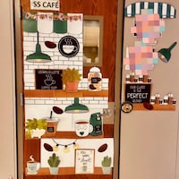 Starbooks Coffee Shop Reading Bulletin Board Classroom/door Decor for ...