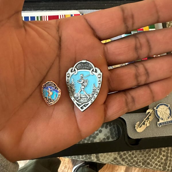 Large Norwegian Foot March Badge - Etsy