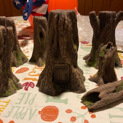 Trees Forest Swamp Stump Miniature Tabletop Terrain D&D Wargaming ...
