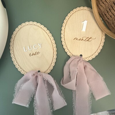 Daisy Cake Topper Flower Custom Name Rattan, Acrylic, Personalized Name ...