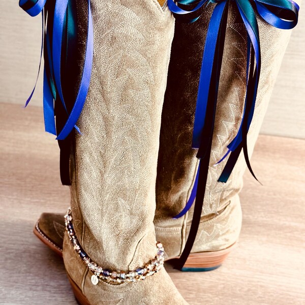 Cow Head Boot Chain Bling for Cowboy Boots Rhinestone and Crystal ...