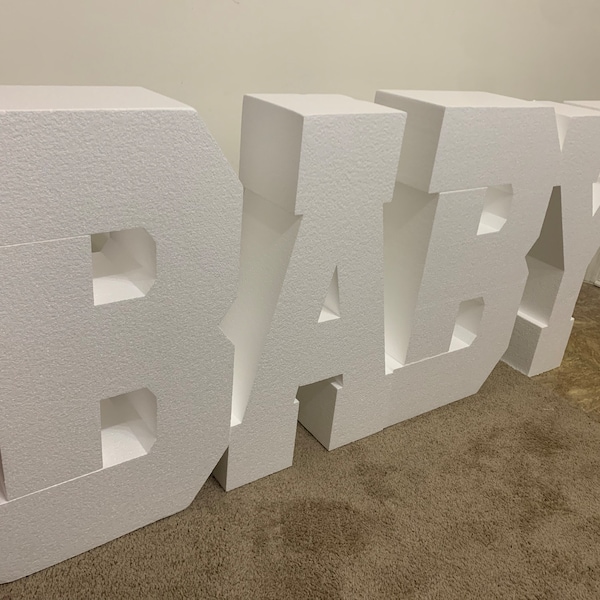 Big Foam Letters Baby Foam Letters, Perfect Baby Shower Decor,table ...