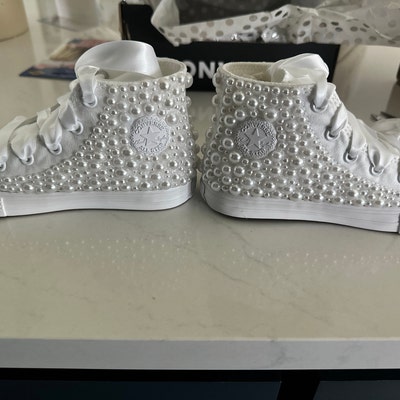 All-star High-top Girls Converse, Birthday Converse, Wedding Toddler ...