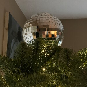 Disco Ball Christmas Tree Topper - Etsy