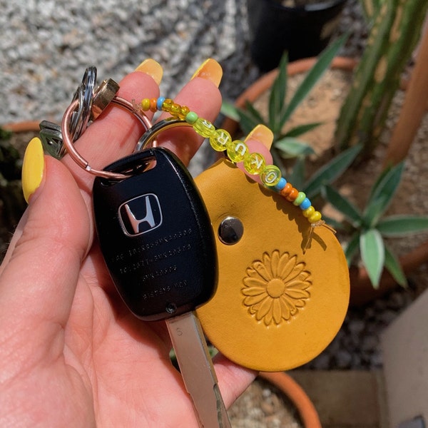 Yellow Sunflower Keychain - Etsy