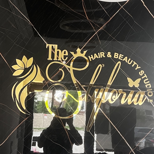 Custom Laser Cut Sign ,office Sign ,beauty Salon Sign Business Sign ...
