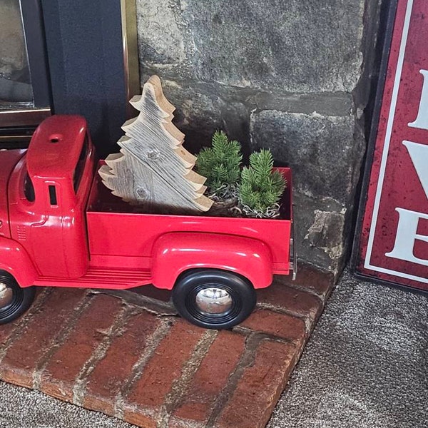 Mini Farmhouse Faux Christmas Tree Crochet Planter Sweater Cozy Winter ...