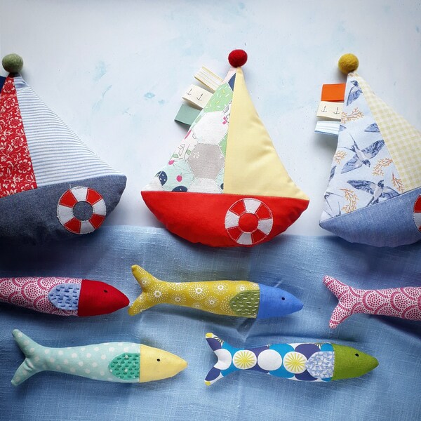 Little Boats : Boat Pattern, Sailing Boat Toy, Plush Boat, Boat Sewing ...