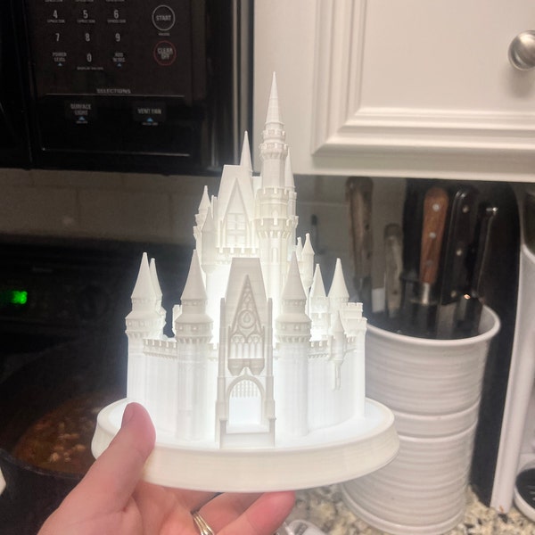 Cinderella Castle Night Light - Cake Topper - 3D Printed - Miniature ...