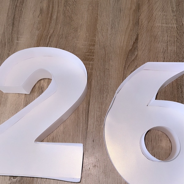 Bespoke Handmade Fillable Boxes in the Shape of a Letter or Number ...