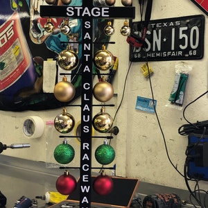 Drag Racing Startline Christmas Tree Santa Claus Raceway - Etsy
