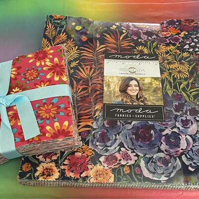 Moda Cheer & Merriment Poinsettia Quilt Fabric Style 45531/22 Teal ...