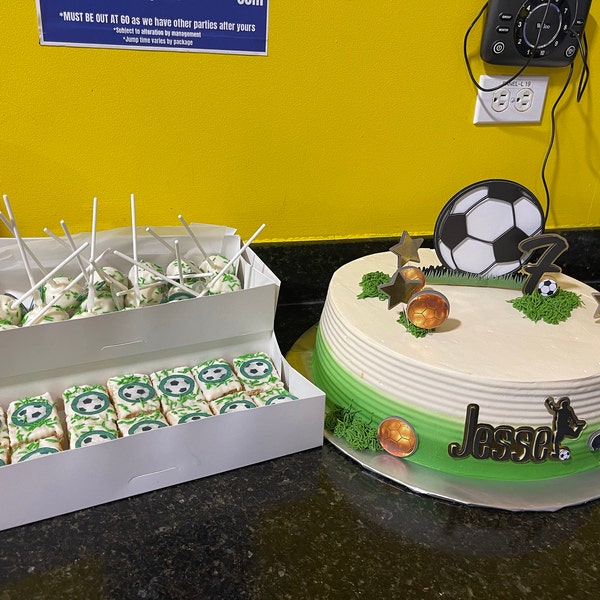 Soccer Cake-topper, Soccer Topper, Soccer Birthday Party, Sport Cake ...