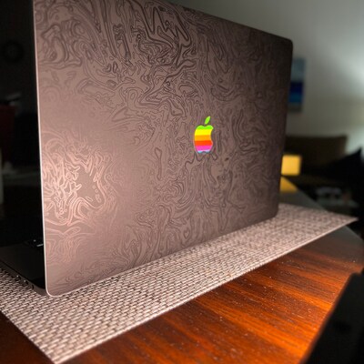MacBook Pro Retro Rainbow Apple Sticker Decal for the MacBook - Etsy