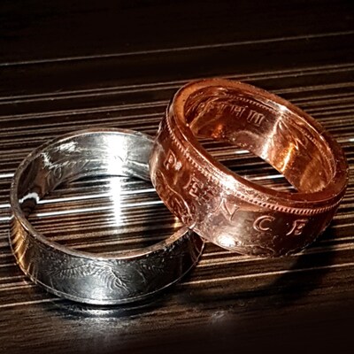 Hand Made Coin Ring Crafted From British Two Pence Coin - Etsy UK