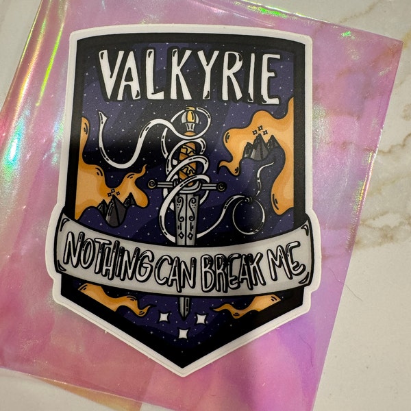 Officially Licensed Sarah J Maas ACOTAR Valkyrie Nothing Can Break Me ...