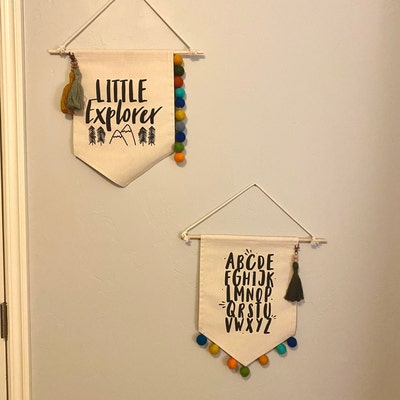 Alphabet Hanging Wall Canvas Banner and Wall Decor for - Etsy