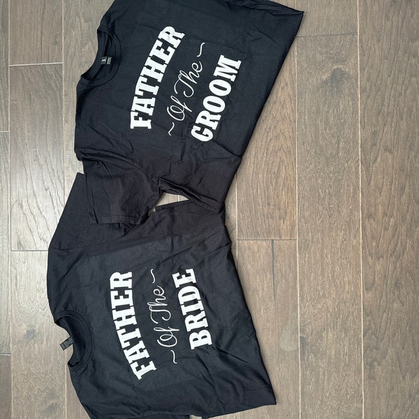 Father of the Bride Wedding Shirt Funny Dad Gift Bridal Party Group Tee ...