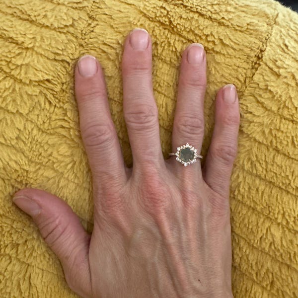 2.55cts Alexandrite Gemstone Engagement Ring, Alex Stone Ring, Bridal ...