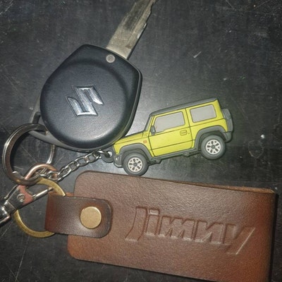 Deluxe Jimny Retro Leather Key Ring With Hidden Slot - Etsy