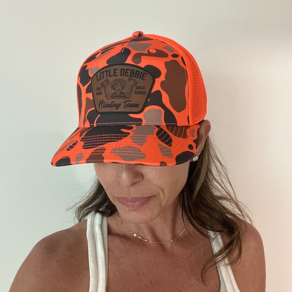 Men’s Lost Hat Co Goat Rope Hat Little Debbie Hunting Club Leather ...