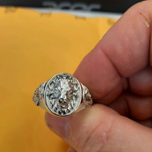 Silver Greek Warrior Ring Spartan Leonidas Ring Statement | Etsy