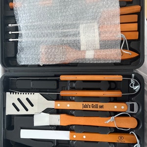 Personalized Grill Set Grill Tools Grilling Gifts Grilling Set BBQ ...