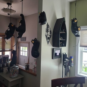 Tarzan Hanging Rope Wood Bear - Etsy