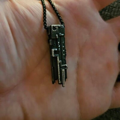 Meteorite Fragment Time Capsule Men's Stainless Steel Space Keychain ...