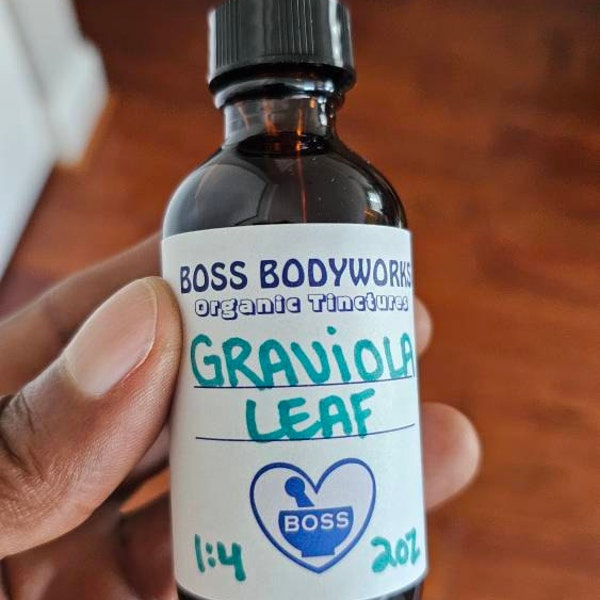 Organic SOURSOP Tincture GRAVIOLA LEAF - Annona Muricata Herbal Extract ...